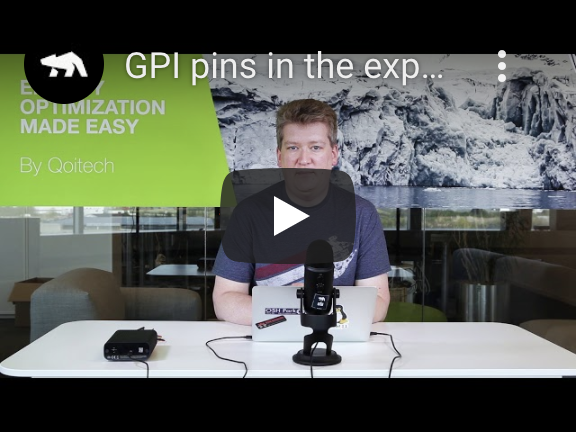 What can be done with the GPI pins on Otii Arc?