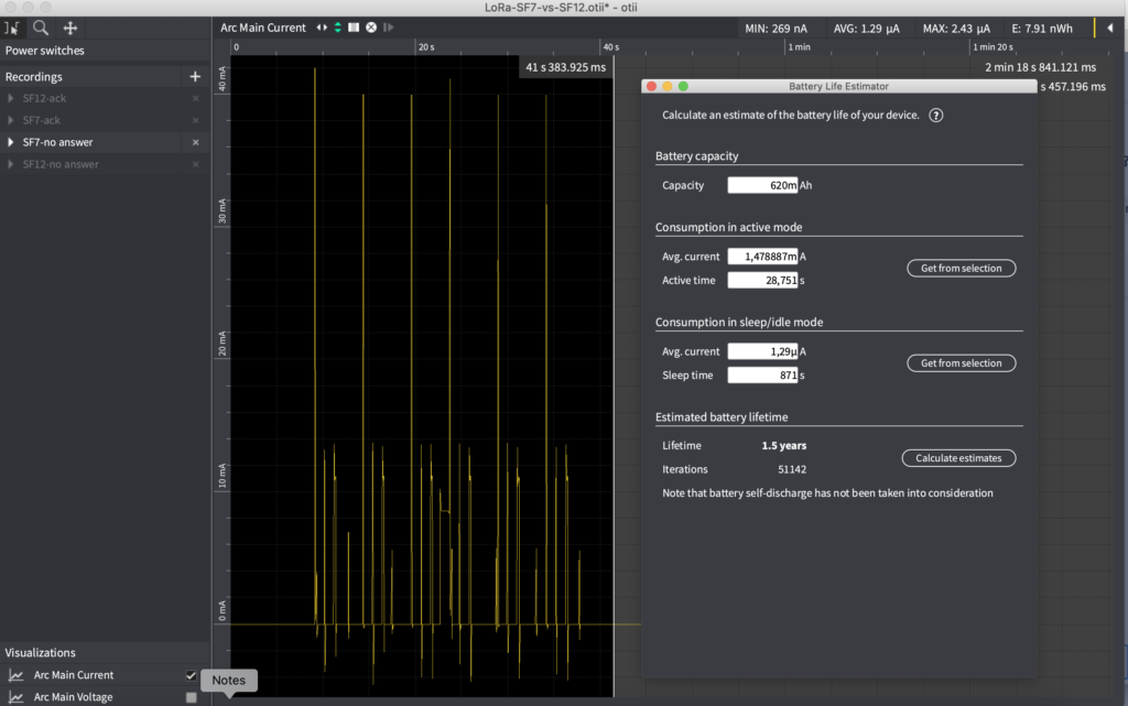 How to estimate the battery life of the product you are developing?