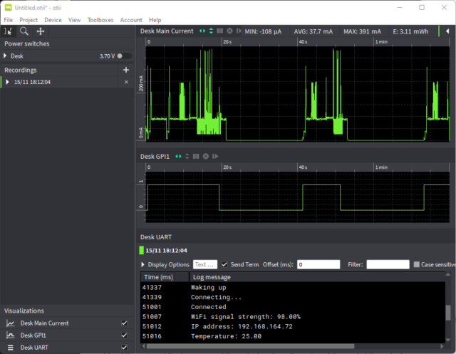 Automating power measurements using C#