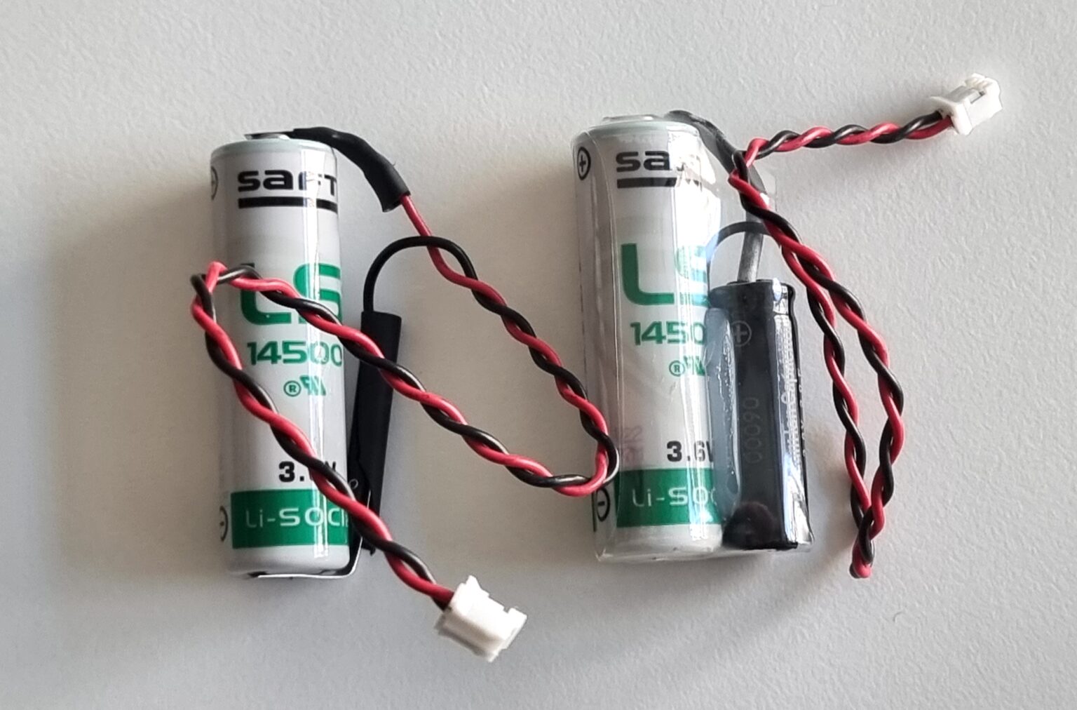 Battery passivation in LS14500 batteries after 4.5 years of storage