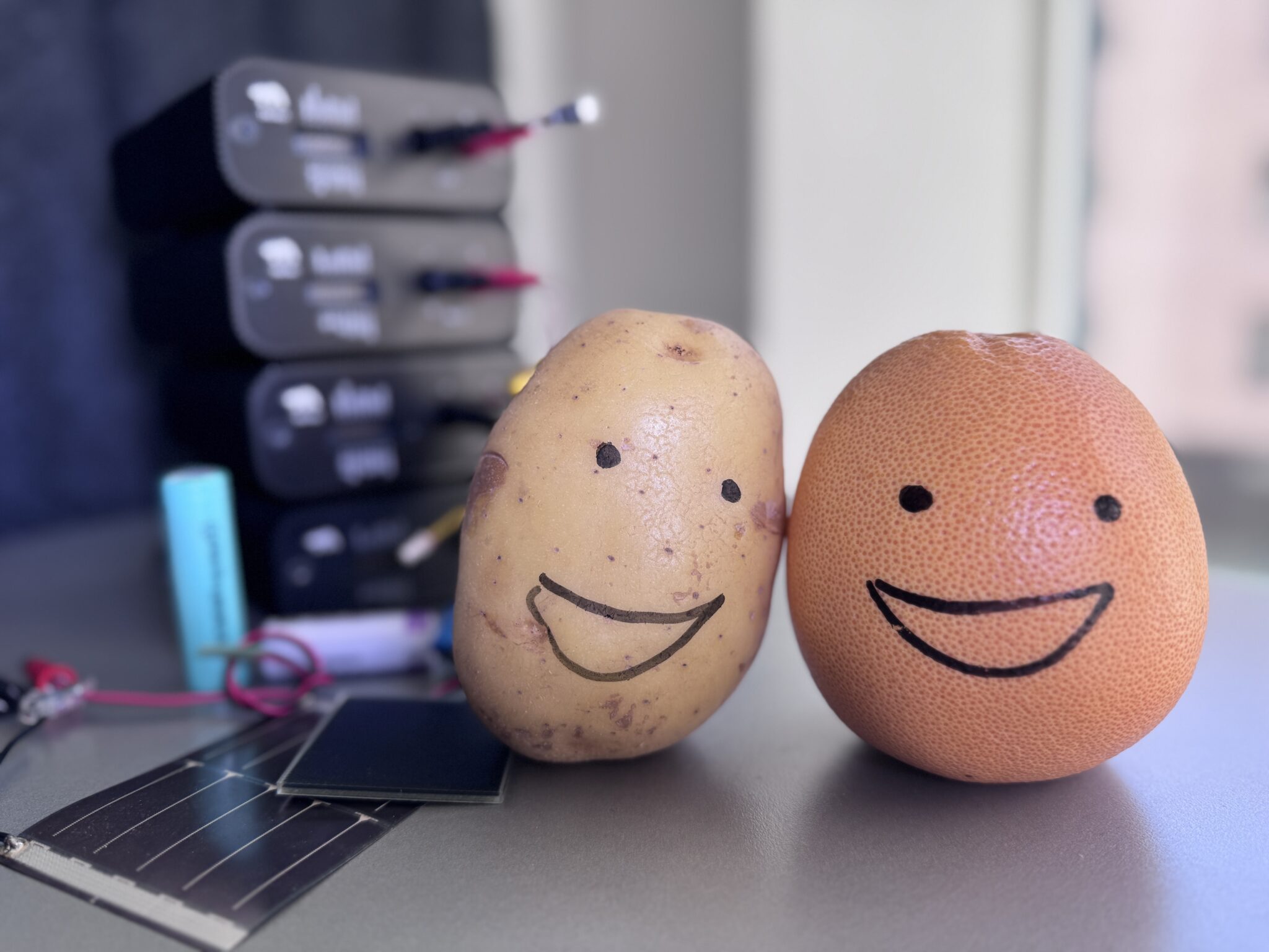 Potato vs Grapefruit: Which makes the best battery? - Qoitech